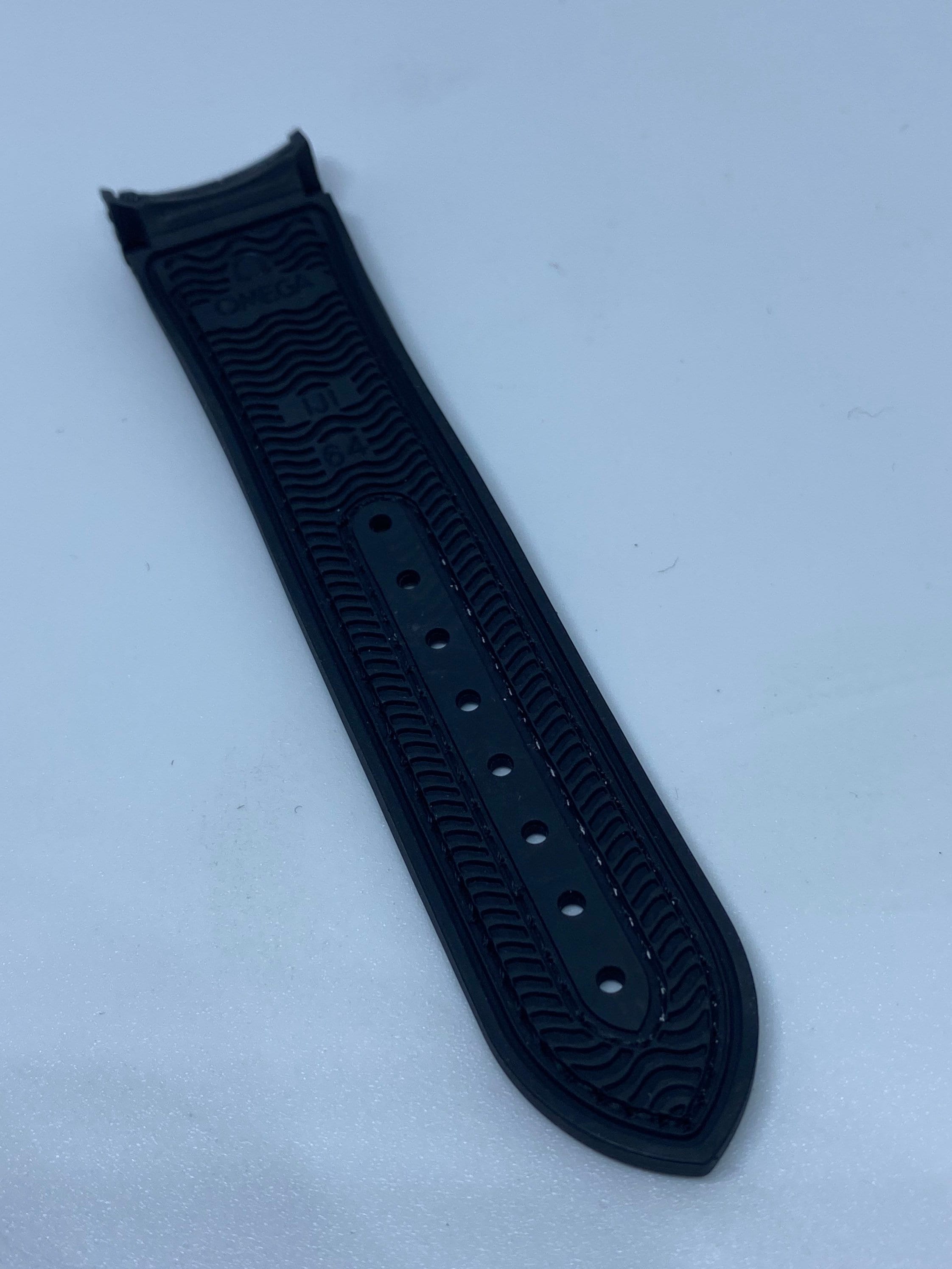 New Omega 22mm Black Rubber Strap for Omega Watches Ref: 99000382 - Etsy