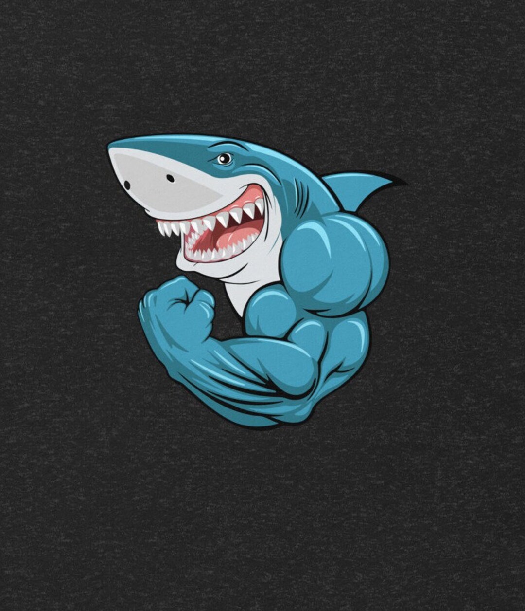 Funny Muscle Shark Unisex T-shirt, Gym Workout Tee - Etsy