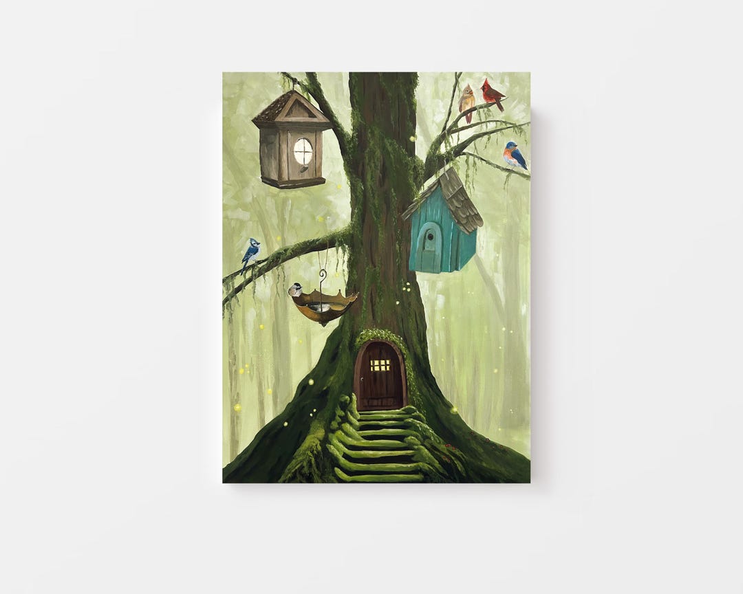 Tree of Enchantment: Original 16x20 Acrylic Painting on Canvas - Etsy