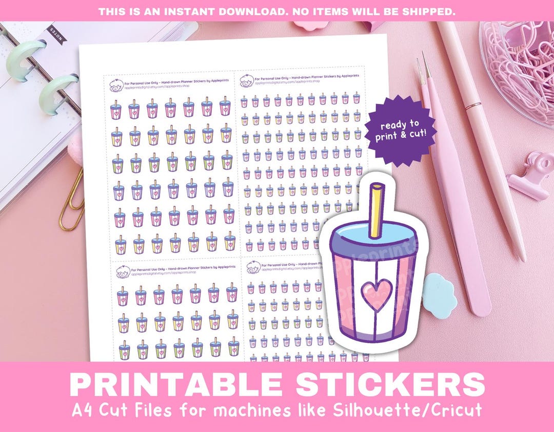 Soda Drink Stickers | Fizzy Drink and Treat Planner Stickers ...