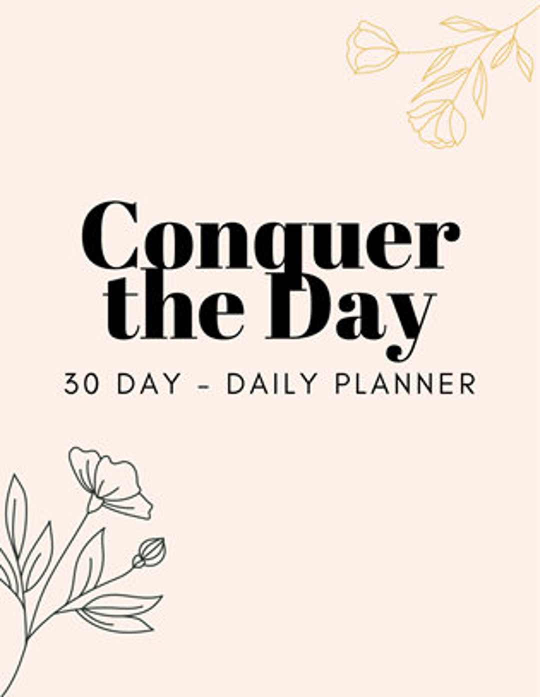30 Day Daily Planner - Etsy