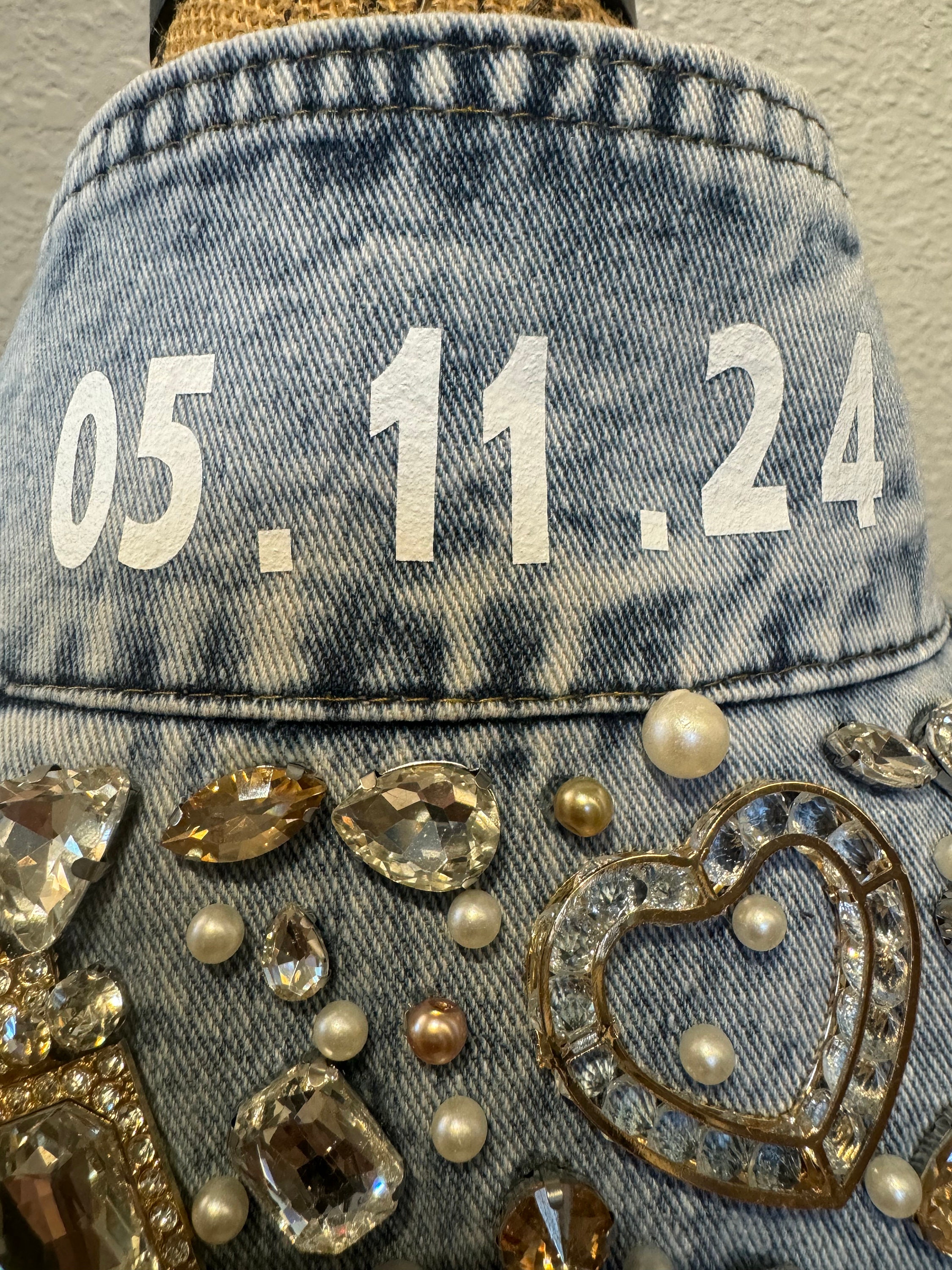 Custom Jeweled Denim Jacket - Etsy