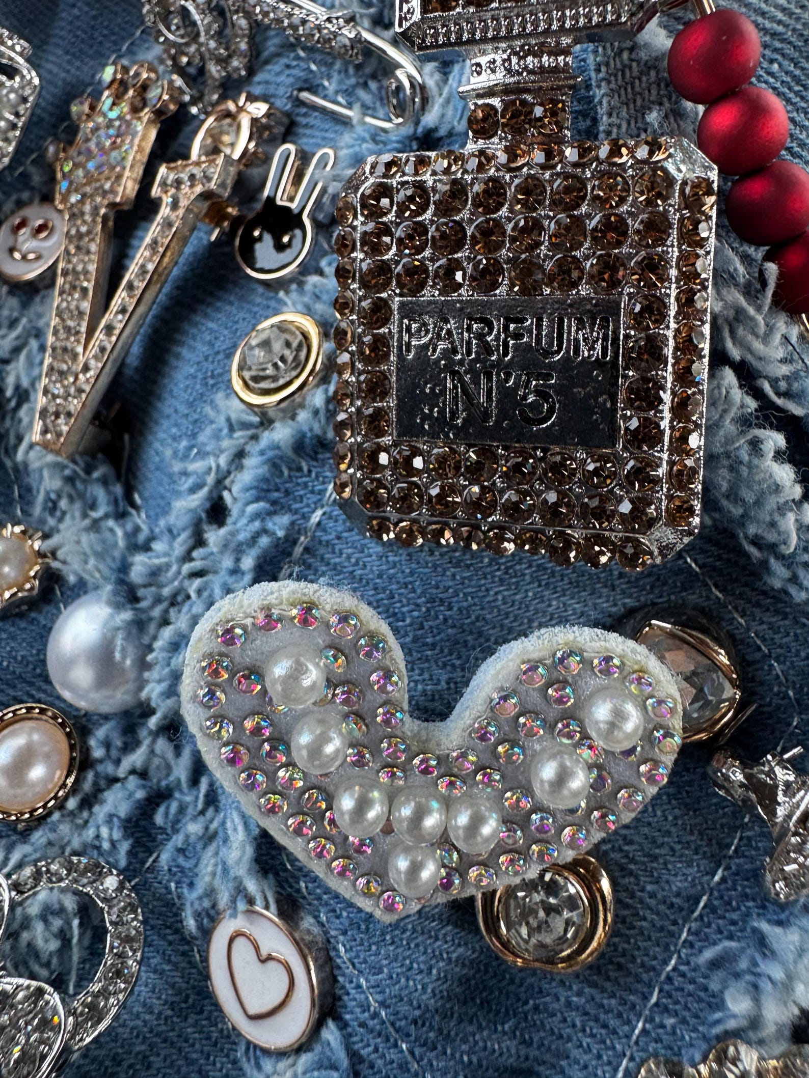 Jeweled Denim Purse/ Gem Purse - Etsy