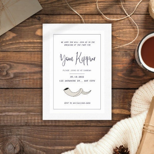 Yom Kippur Invitation - Etsy