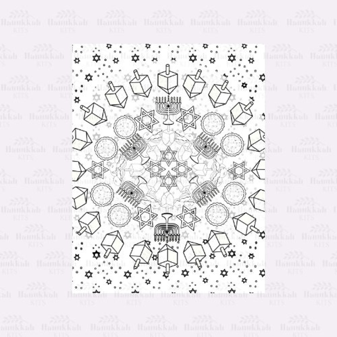 Hanukkah Printable Coloring Pages! Fun Activity for the Jewish Holidays ...