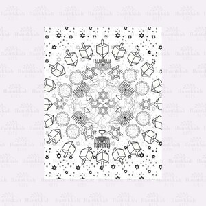 Hanukkah Printable Coloring Pages! Fun Activity for the Jewish Holidays ...