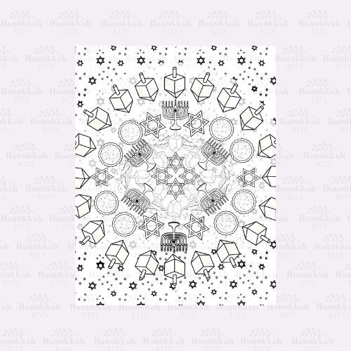 Hanukkah Printable Coloring Pages! Fun Activity for the Jewish Holidays ...