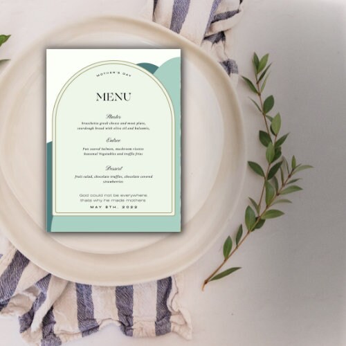 Mothers Day Menu Template. Editable Mothers Day Dinner Menu. Mothers ...