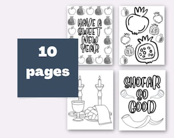 Jewish High Holidays Printable Activity Pages! Fun Activity for the ...