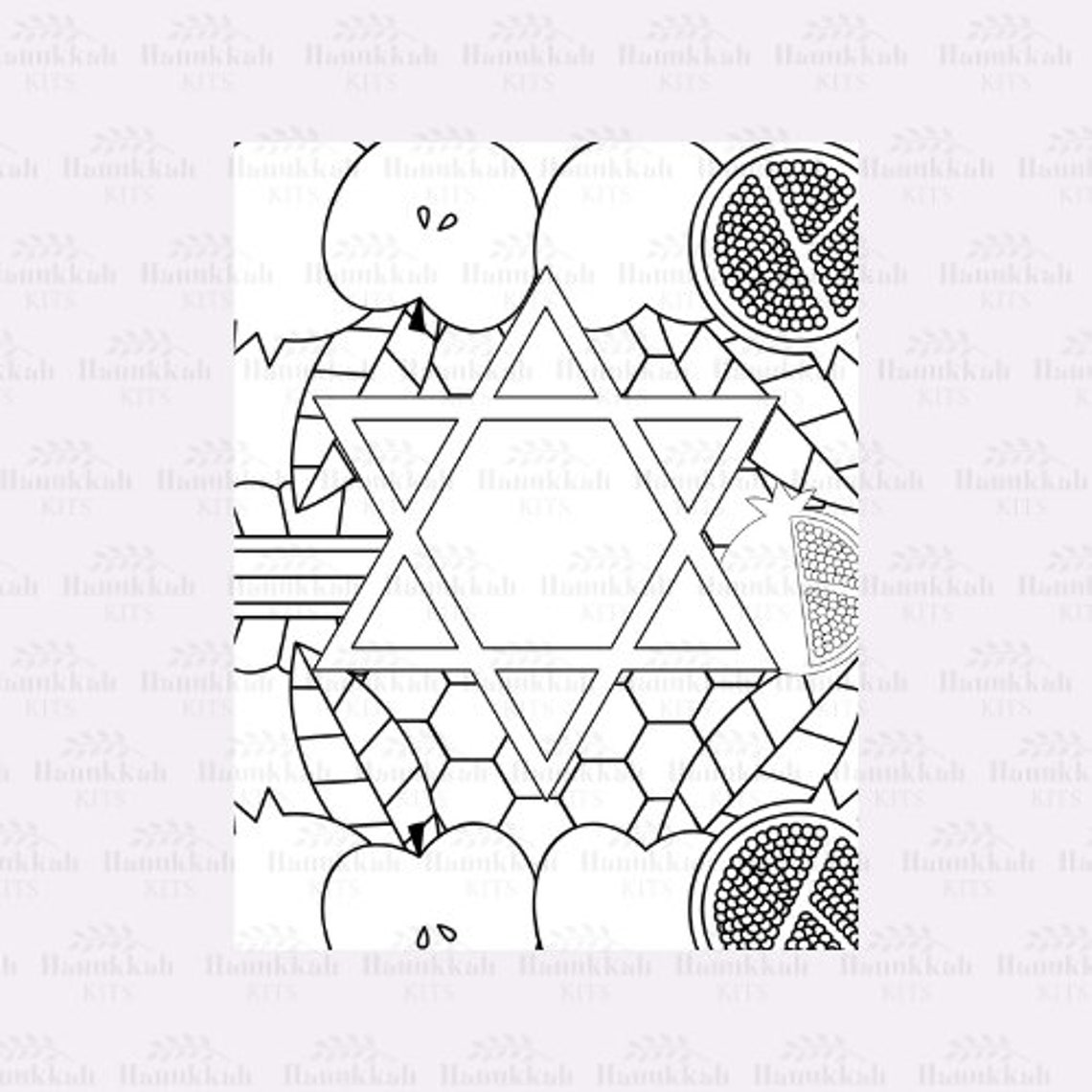 Jewish High Holidays Printable Coloring Pages! Fun Activity for the ...