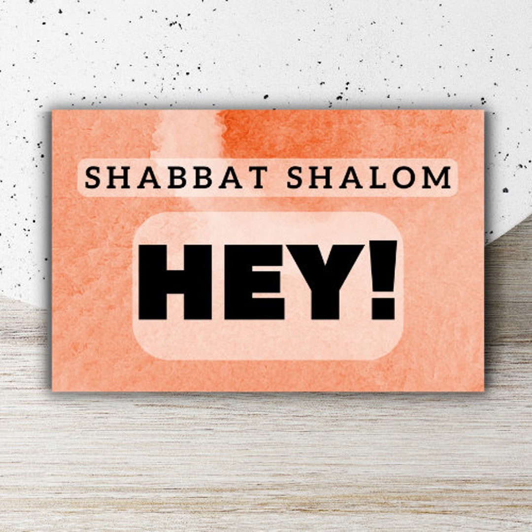 Funny Shabbat Shalom Digital Card! Funny Jewish Card. Shabbat Shalom ...