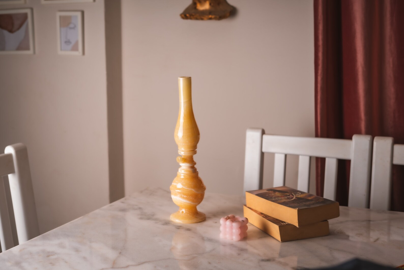 Old Fashion Egyptian Lamp Handmade Made of Solid Alabaster Stone in ...