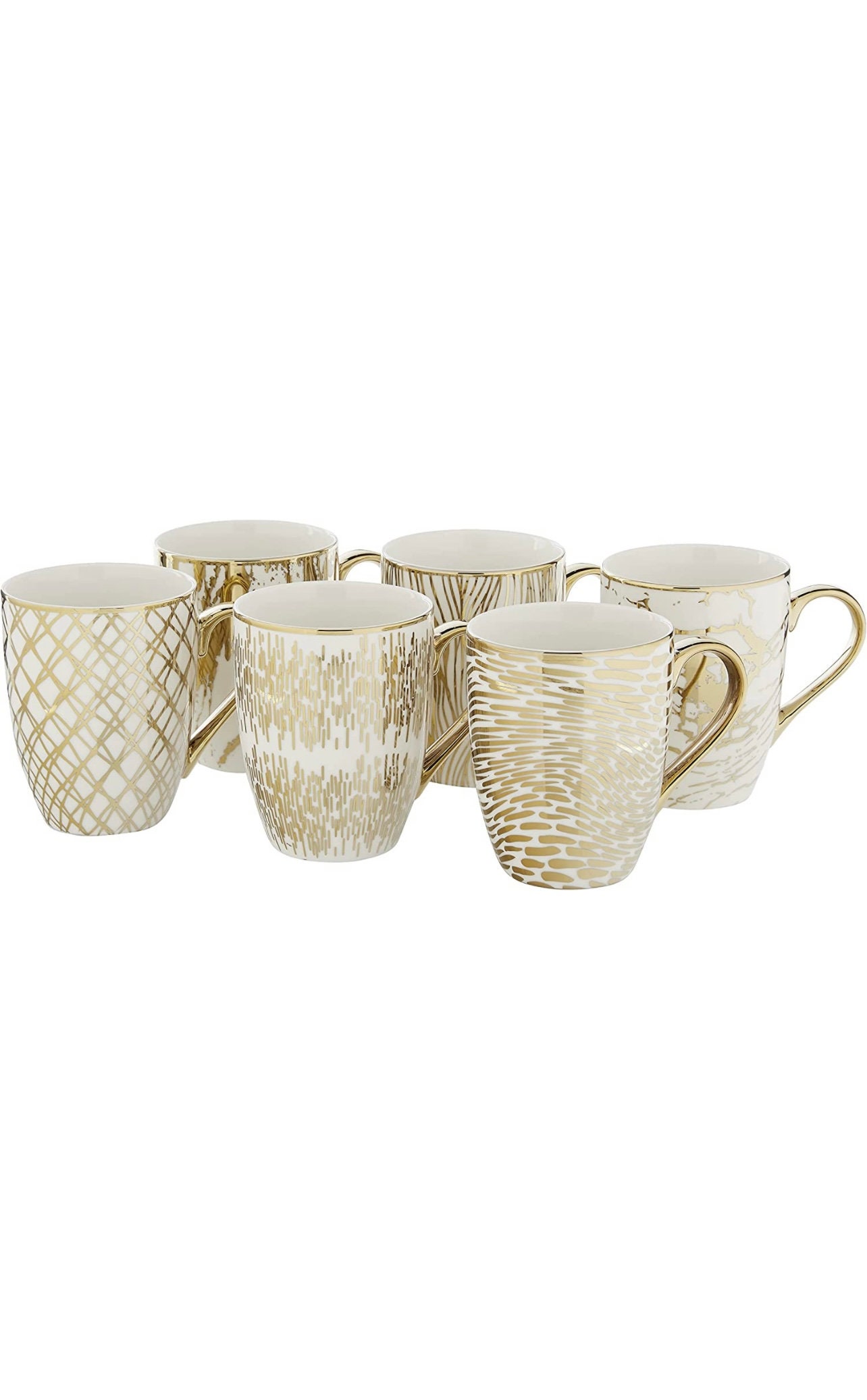 Gold Plated Mugs Matrix 16 Oz Set of 6 - Etsy