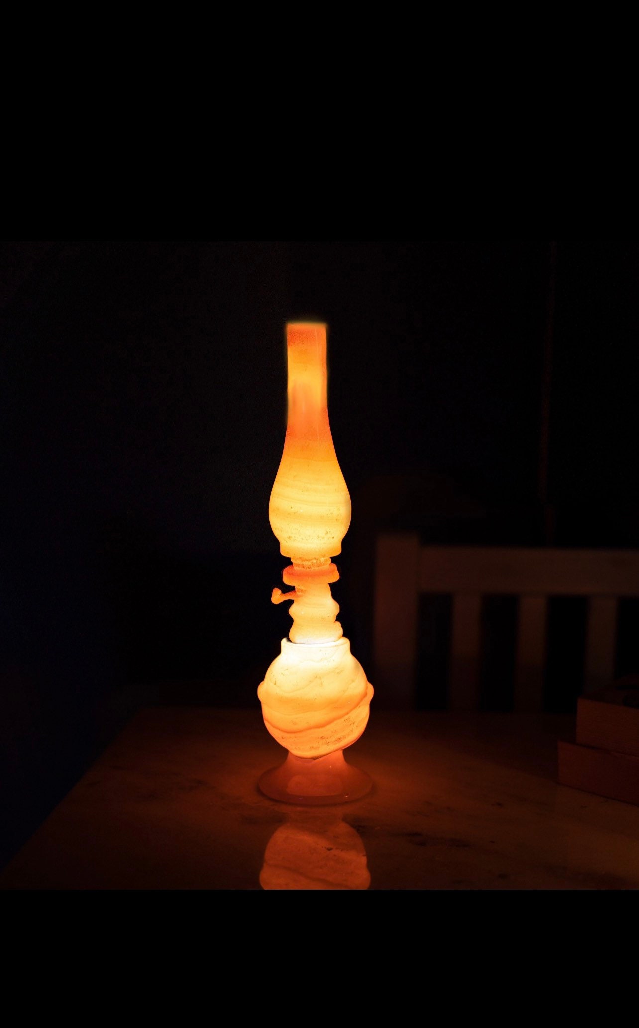 Old Fashion Egyptian Lamp Handmade Made of Solid Alabaster Stone in ...