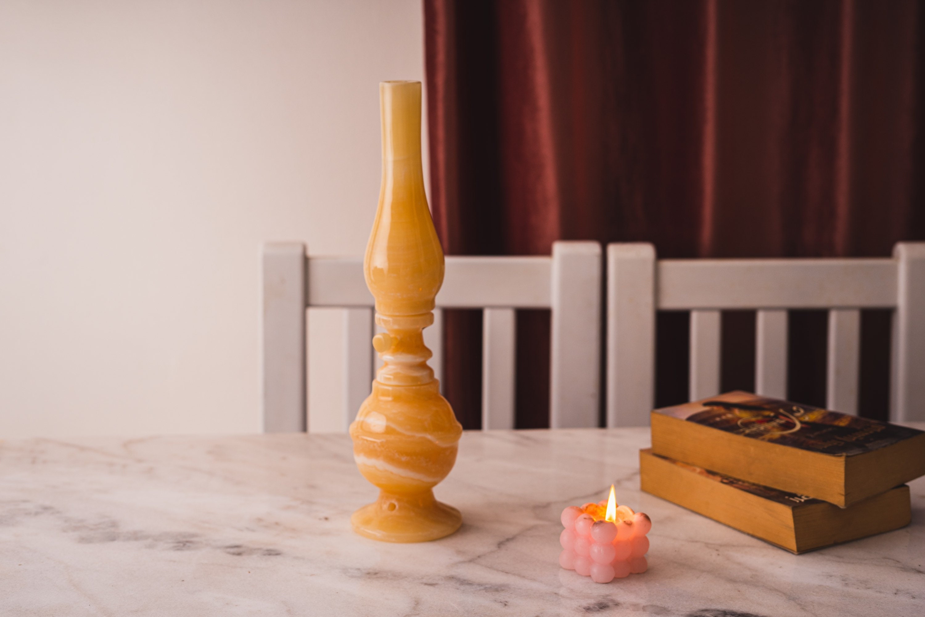Old Fashion Egyptian Lamp Handmade Made of Solid Alabaster Stone in ...