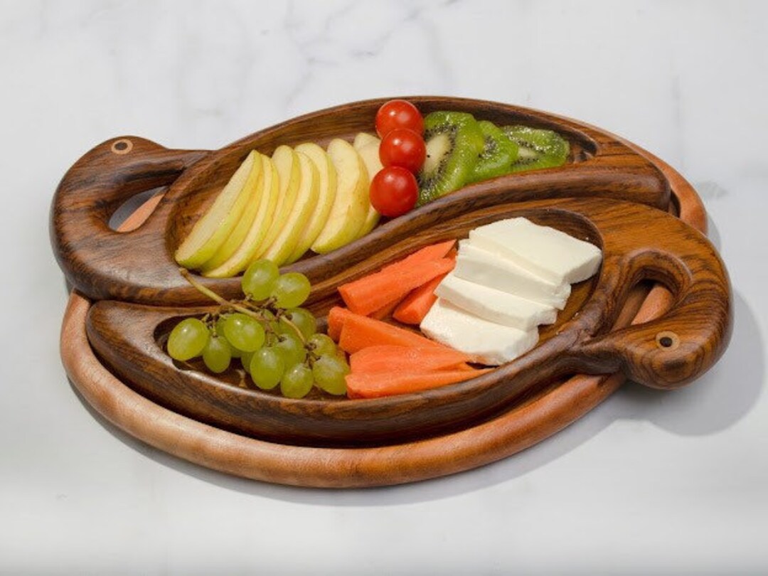 Double Ducks Hand-carved Platter - Etsy