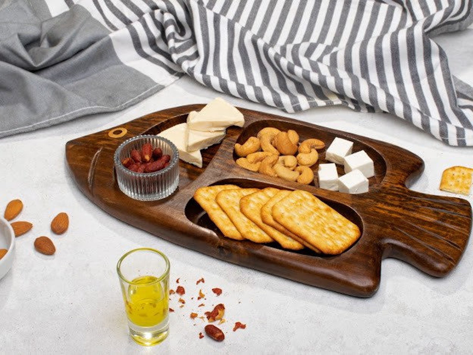 Fish Serving Handmade Wood - Etsy
