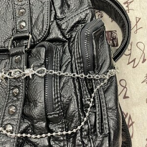 Punk Unisex Large Capacity Goth Casual Backpack Perfect for Laptopbrand ...