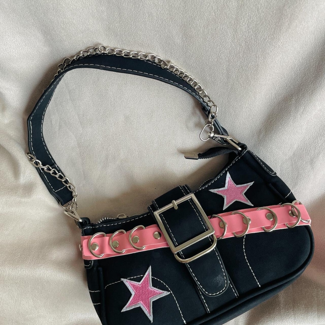 Super Cute Y2K Style Vintage Leather Bag,punk Tote Bag,trendy Tote Bag ...