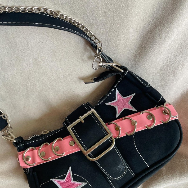 Super Cute Y2K Style Vintage Leather Bagpunk Tote Bagtrendy - Etsy