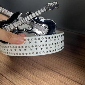 Punk Rivets Belt,rock Belt Unisex,y2k Punk Leather Belt,hip Hop Waist ...