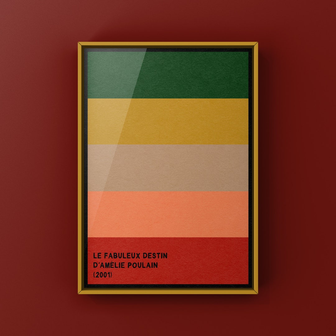 Amélie Colour Palette Print | Alternative Movie Poster | Minimalist ...
