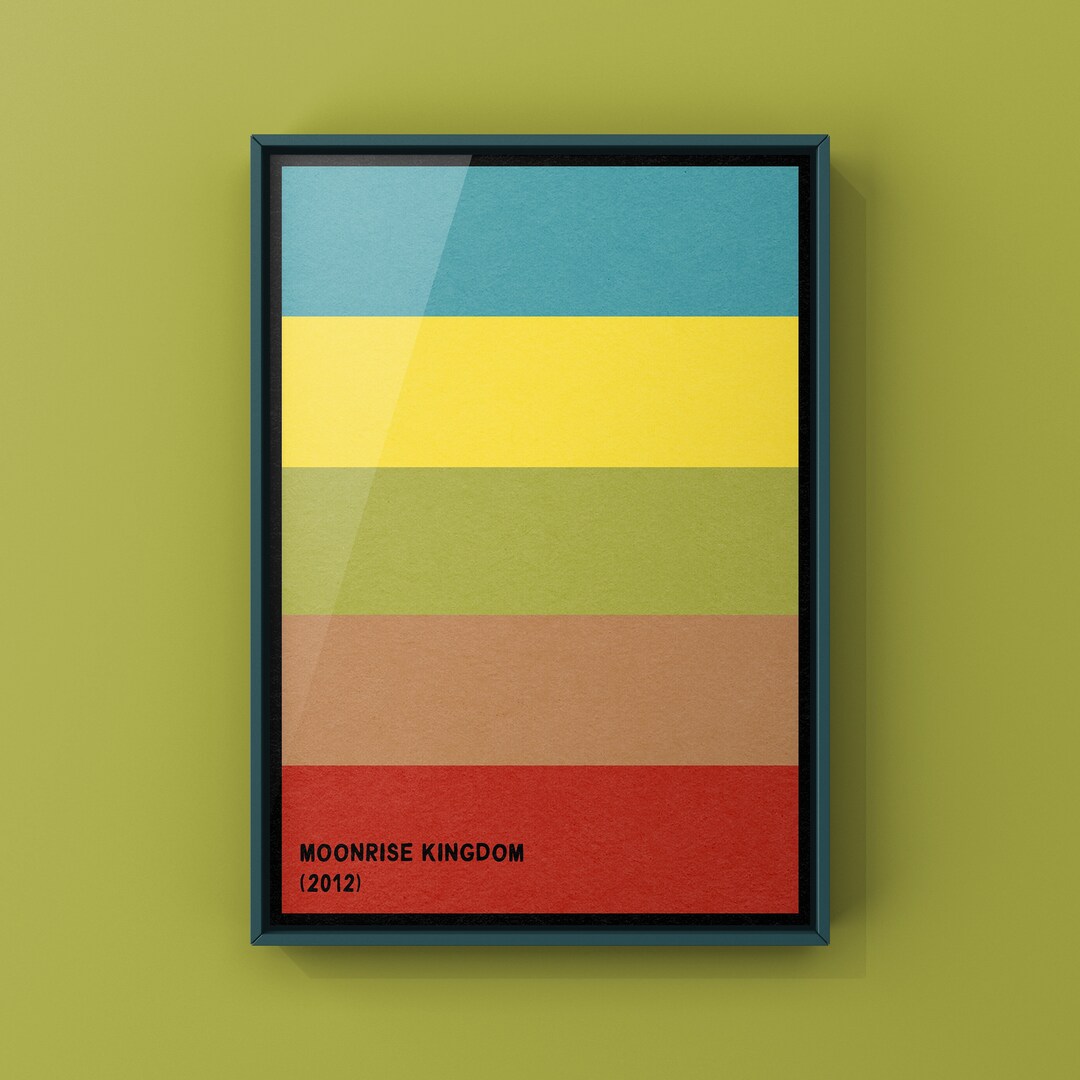 Moonrise Kingdom Colour Palette Print | Alternative Movie Poster ...