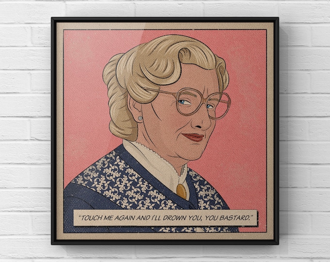 Mrs. Doubtfire 1993 Dictionary Description Quote Movie Print Vintage A5 ...