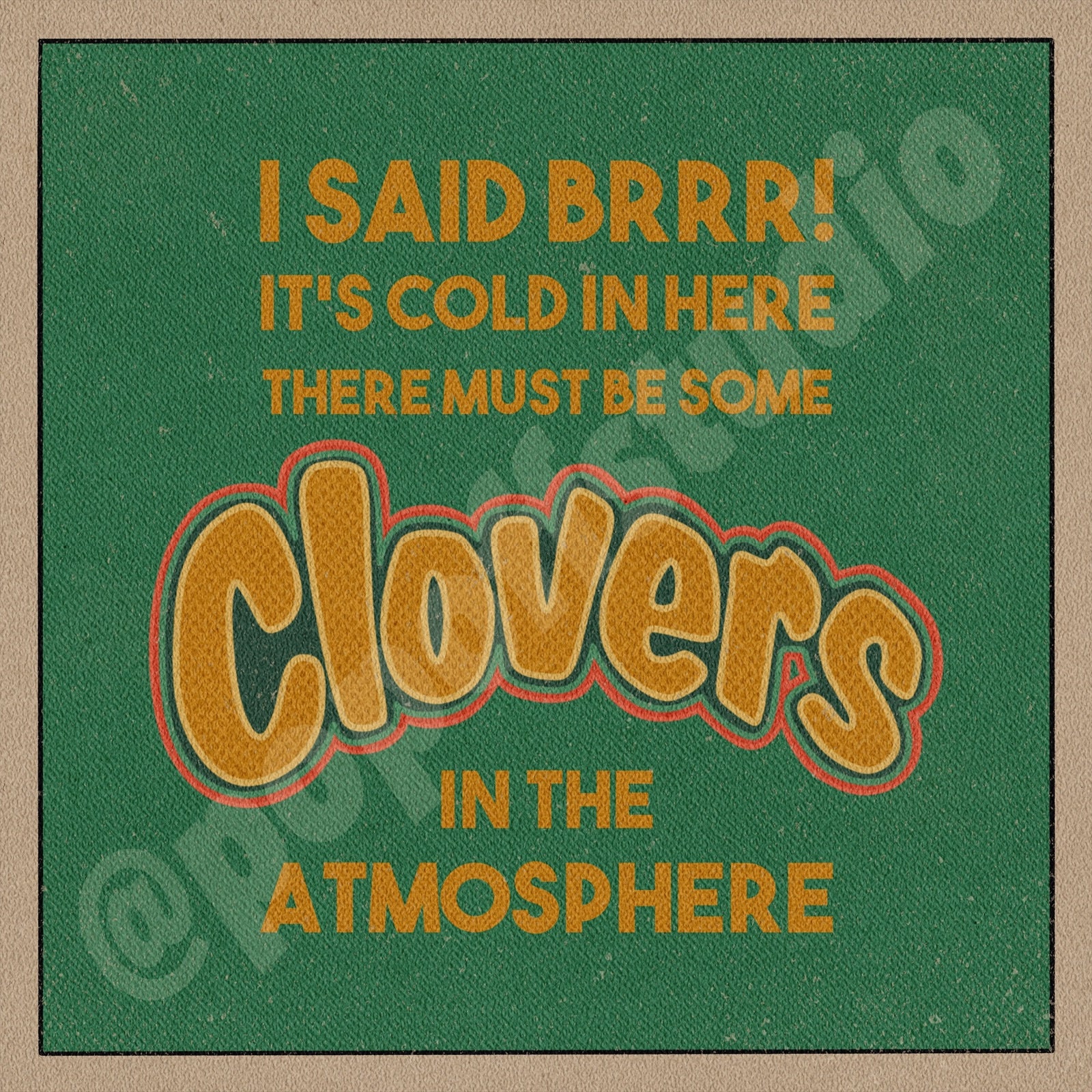 Clovers Cheer Retro Style Print | Bring It on Wall Art | 00s Movie ...