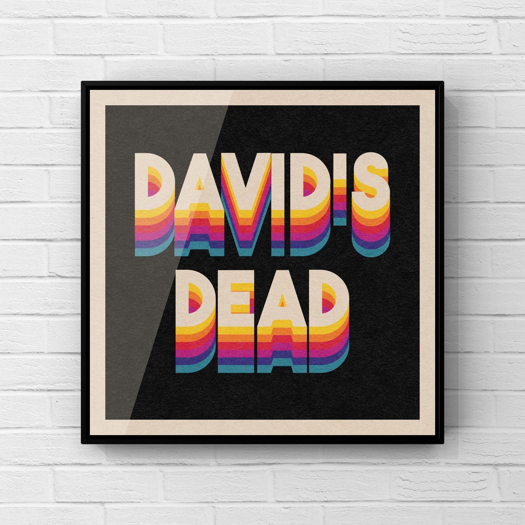 David’s Dead Print | Celebrity Big Brother Poster | UK British Comedy ...