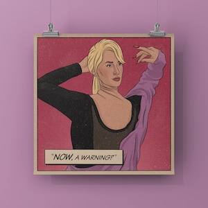 Now a Warning Print Death Becomes Her Poster Retro Wall Art 90s Movie ...
