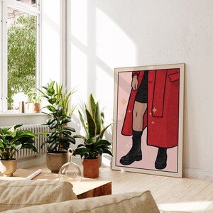Pedro Pascal’s Knee Retro Art Print | Met Gala 2023 Look | A4 A3 A2 A1 ...
