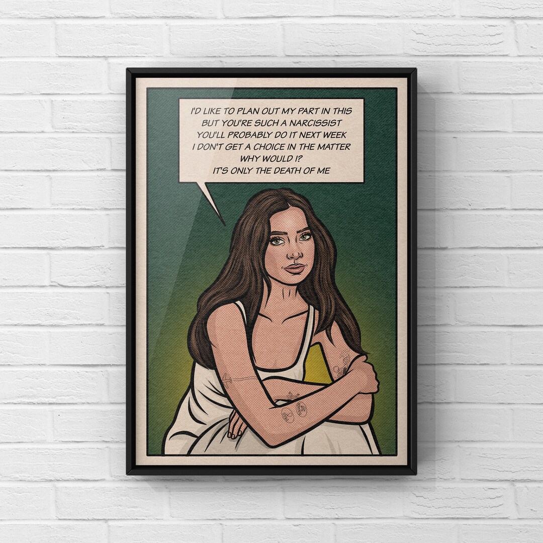 Lizzy Mcalpine Art Print | Doomsday Poster | Song Lyrics Print | Retro ...