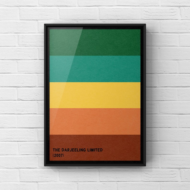 The Darjeeling Limited Colour Palette Print Alternative - Etsy