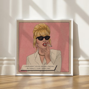 Patsy Stone Retro-style Print | Absolutely Fabulous Poster | 90s ...