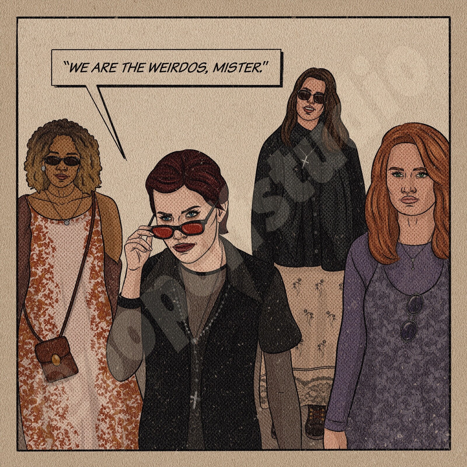 We Are the Weirdos Mister Print | the Craft Retro Style Art | 90s ...