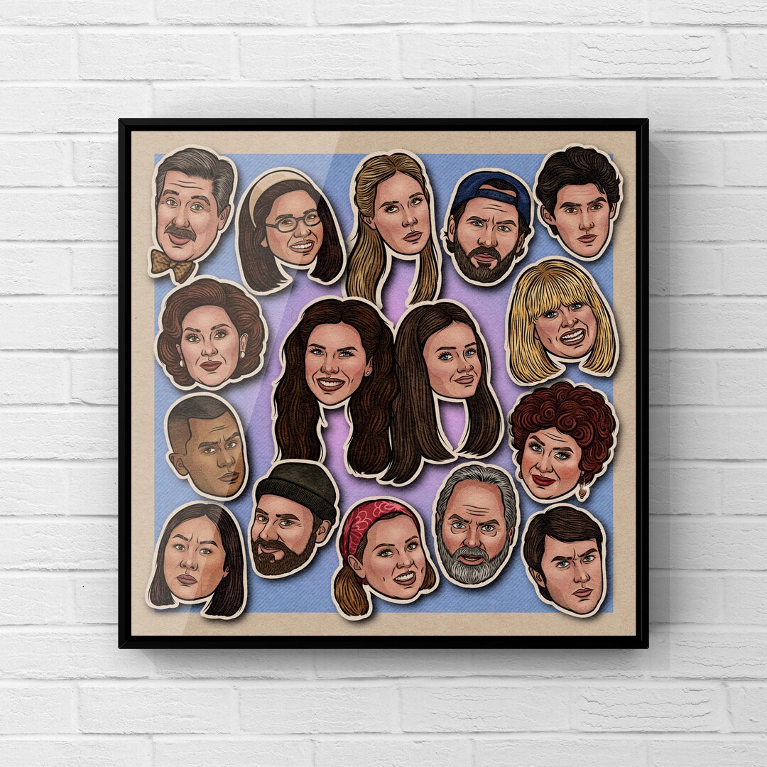 Gilmore Girls Print | Gilmore Girls Poster | 00s TV Artwork | Lorelai ...