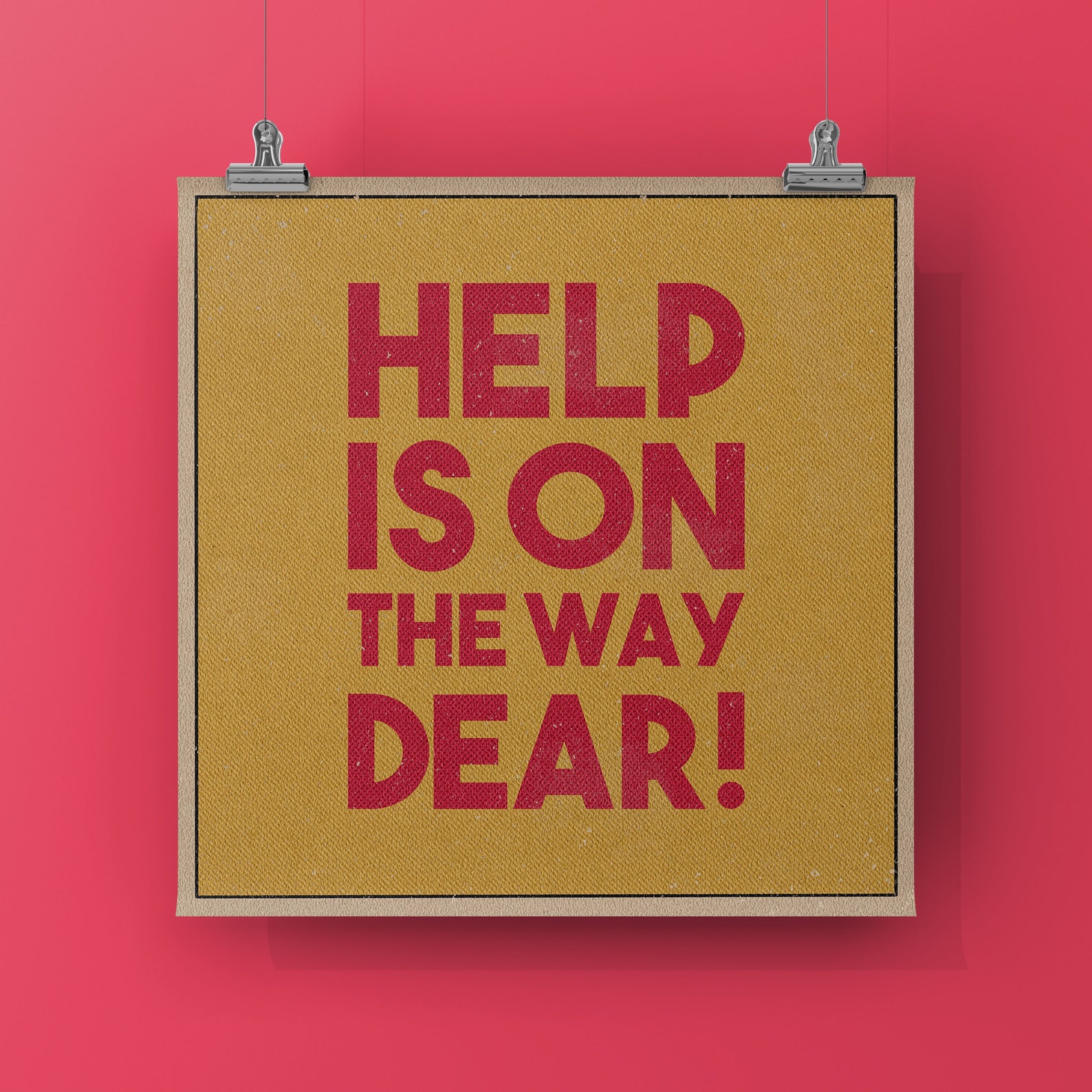 Help is on the Way Dear Retro-style Print Mrs Doubtfire Art | Etsy