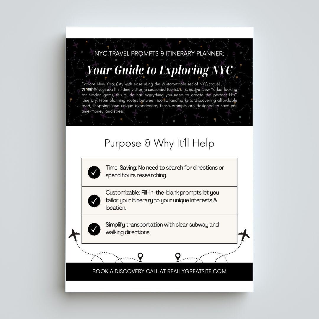 NYC Travel Prompts & Itinerary Planner: Your Ultimate Guide to ...
