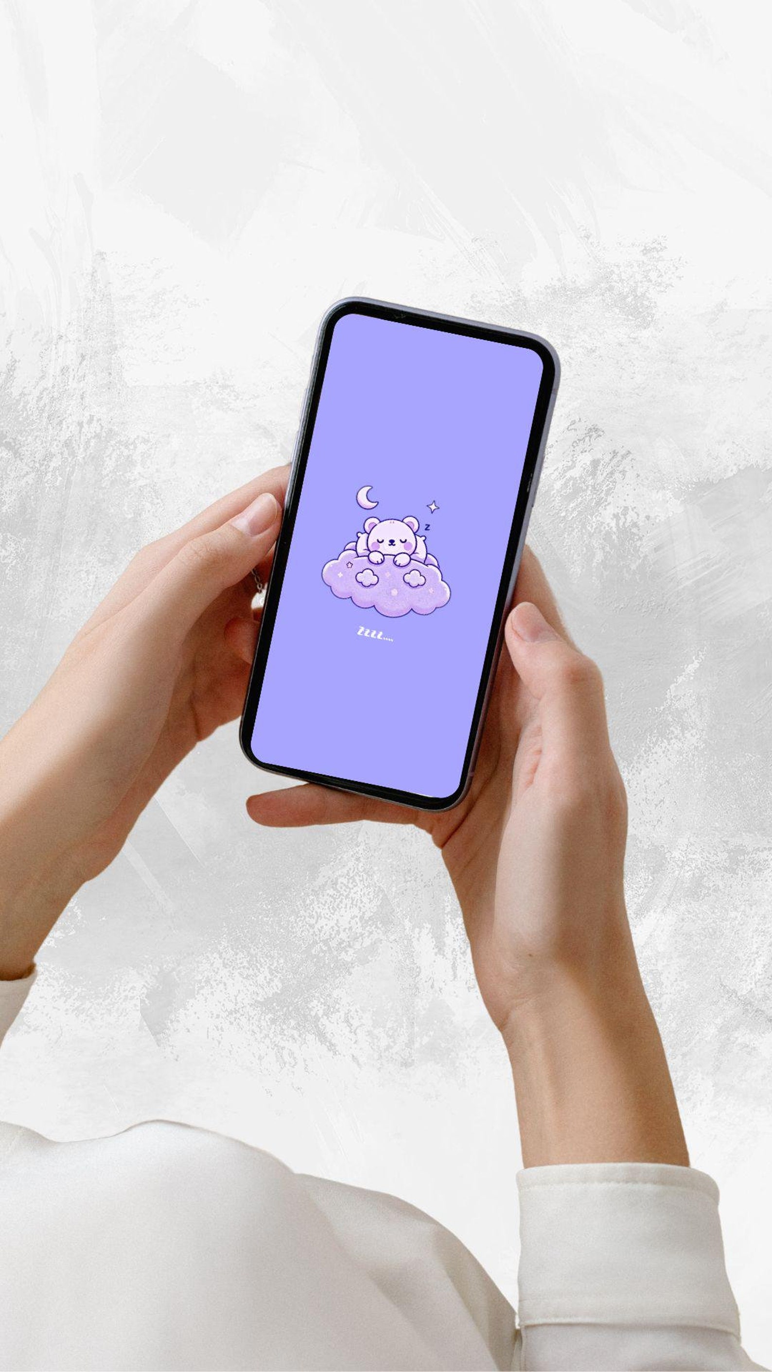 Dreamy Bear Snooze Phone Wallpaper - Etsy