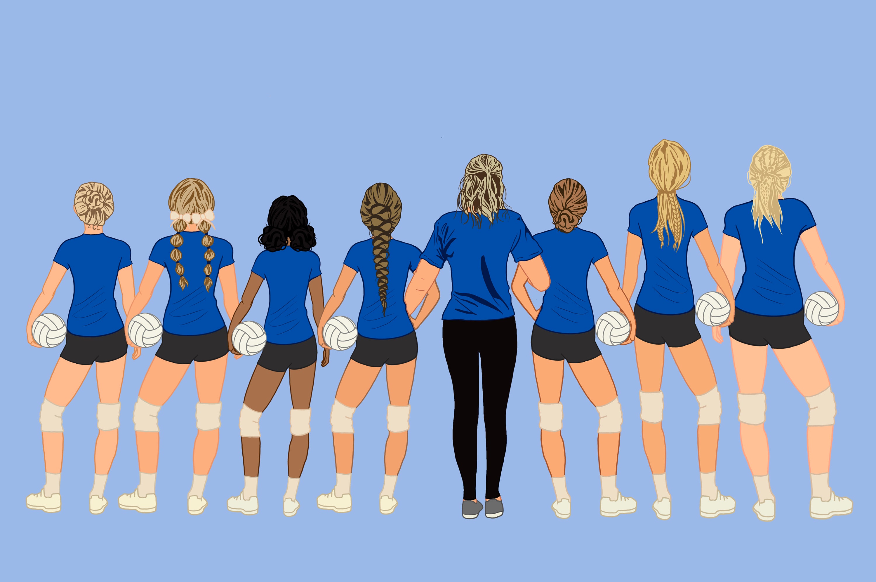 Custom Sports Team Digital Painting, Digital Portrait, 1-20 Individuals ...