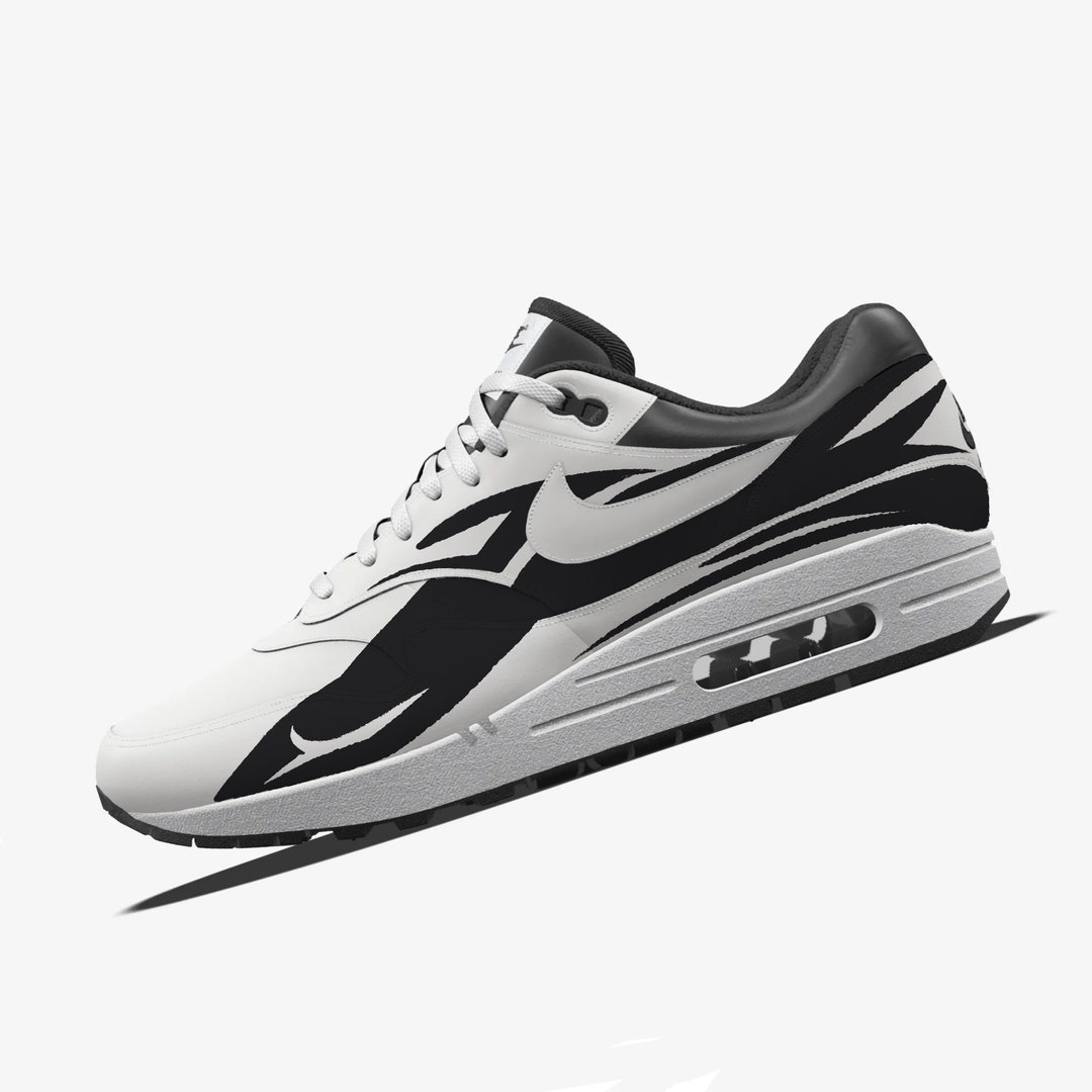Hand Painted Black and White Nike Air Max 1 '87 Only Available Through ...