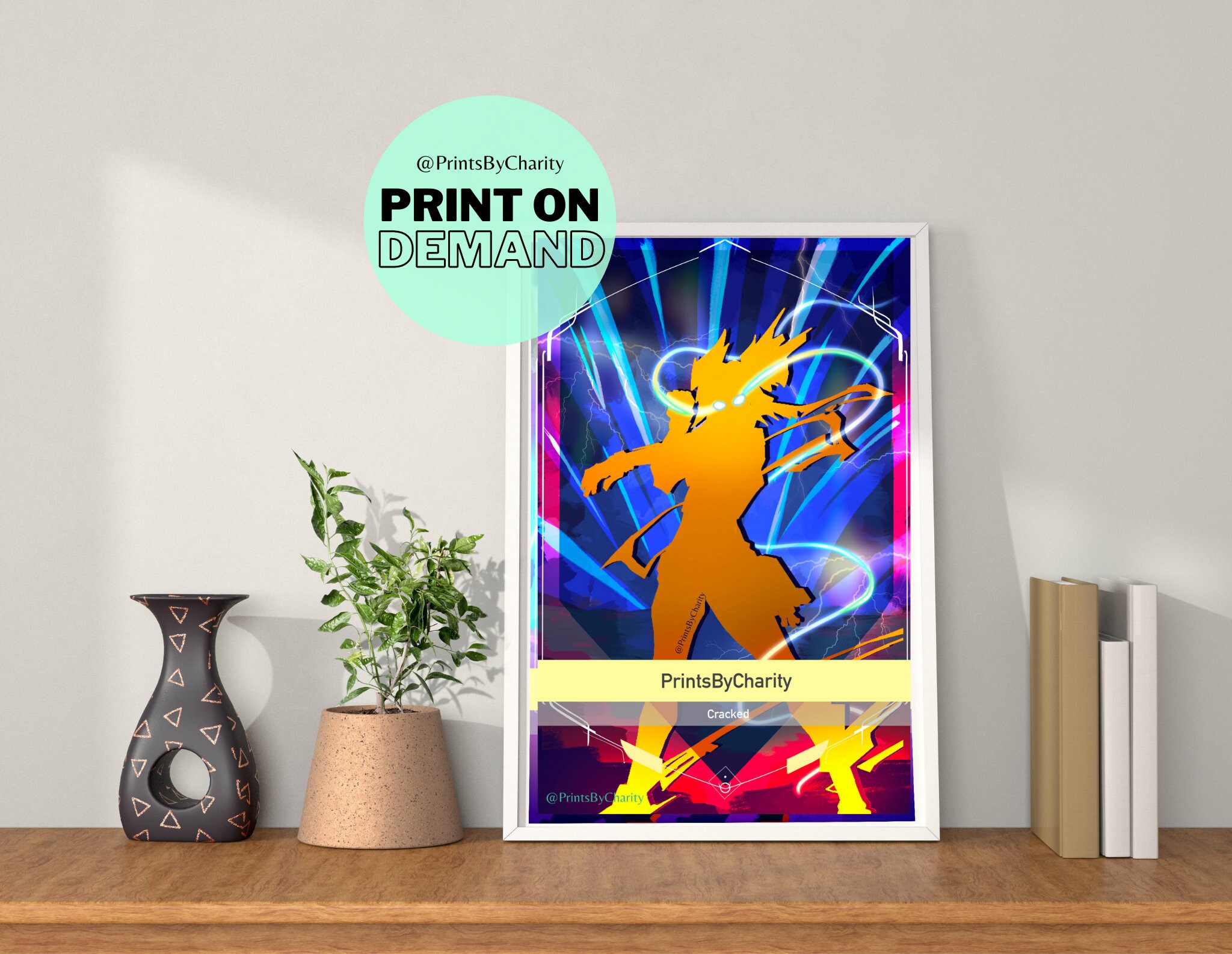 Custom Neon Valorant Player Card Poster 11x17 Print Personalized ...