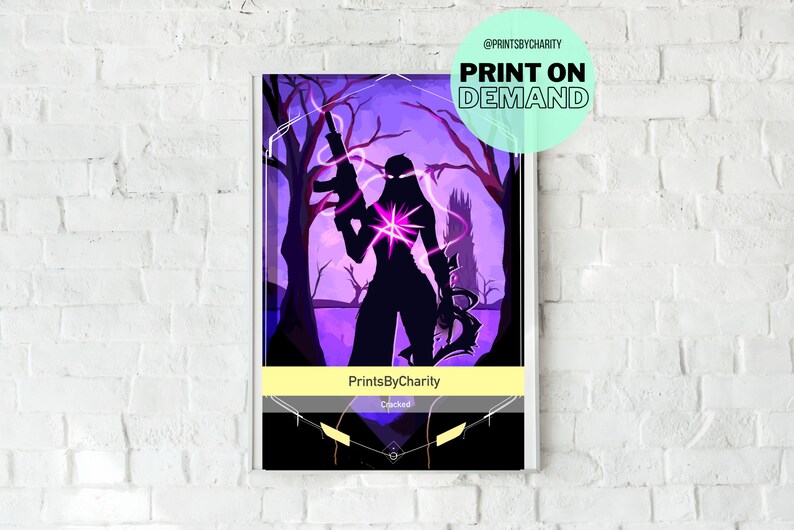 Custom Reyna Valorant Player Card Poster 11x17 Print Personalized ...