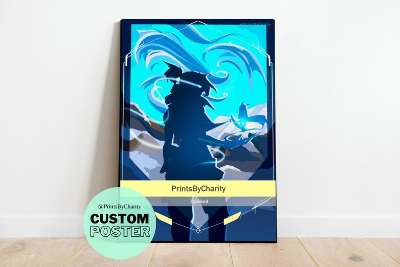 Custom Jett Valorant Player Card Poster 11x17 Print - Etsy