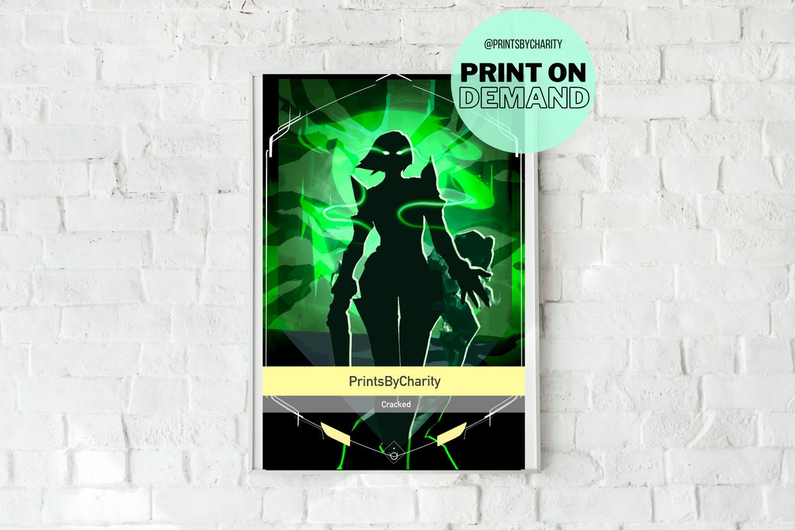 Custom Viper Valorant Player Card Poster 11x17 Print Personalized ...
