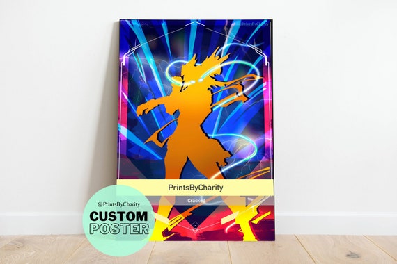 Custom Neon Valorant Player Card Poster 11x17 Print - Etsy