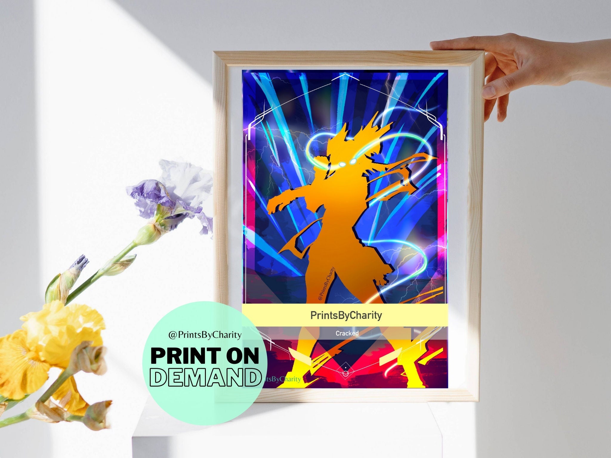 Custom Neon Valorant Player Card Poster 11x17 Print Personalized ...