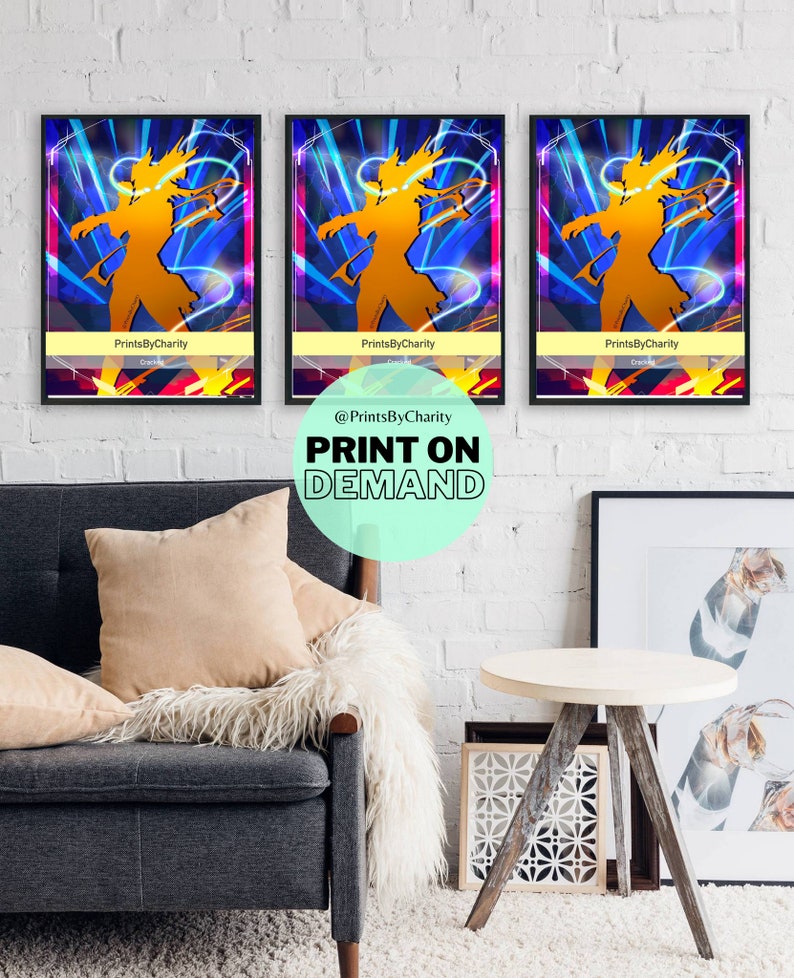 Custom Neon Valorant Player Card Poster | 11x17” Print | Personalized ...