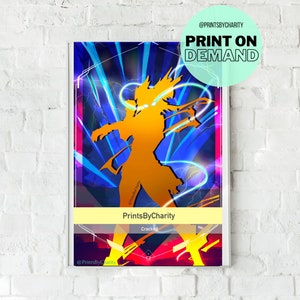 Custom Neon Valorant Player Card Poster 11x17 Print Personalized ...